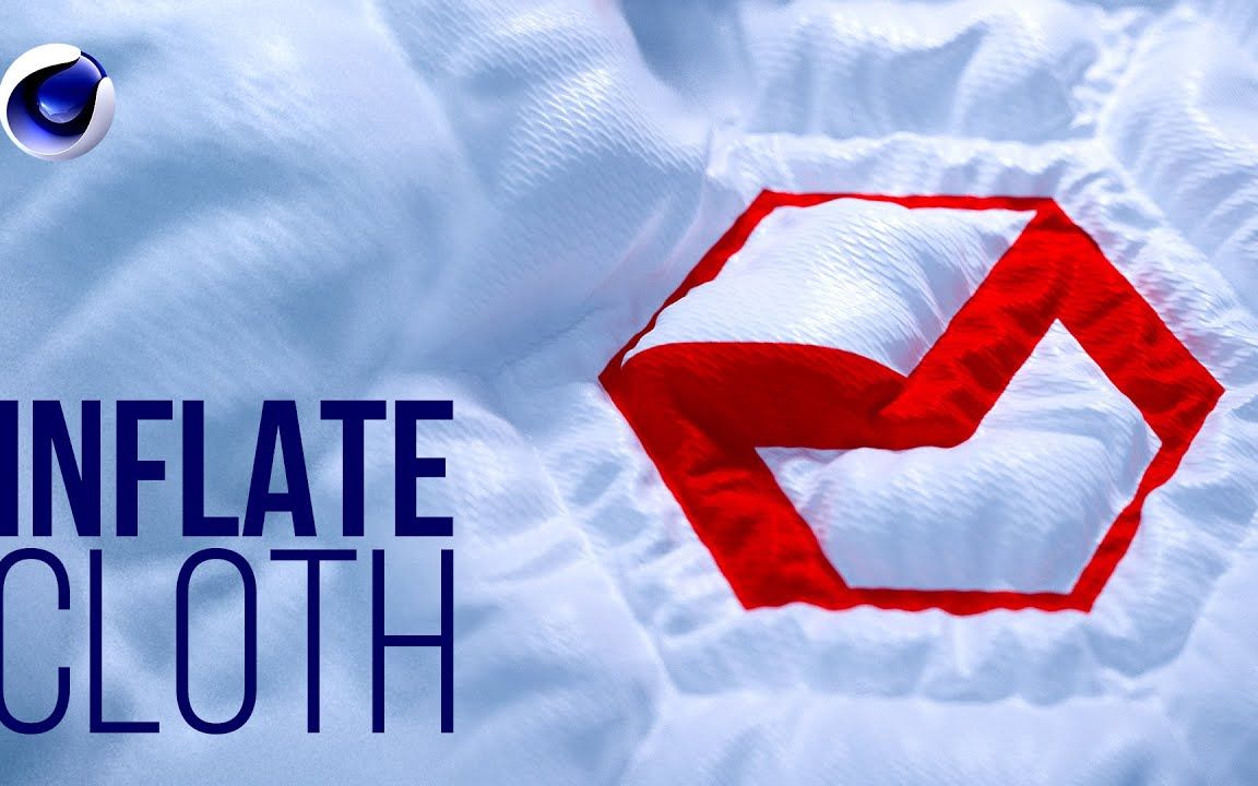 C4D 美丽的动态布料充气模拟技巧(中英文字幕)