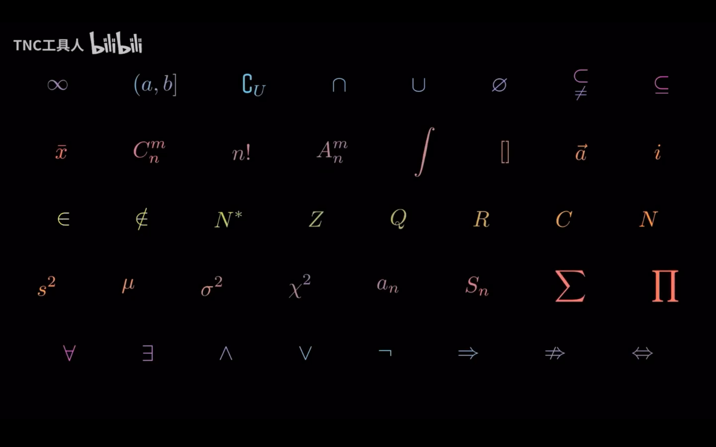 高中数学符号大全