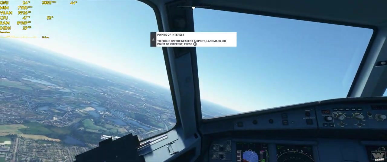 模拟飞行 在曲面屏 超宽显示 或 多分屏 的显示效果 集合