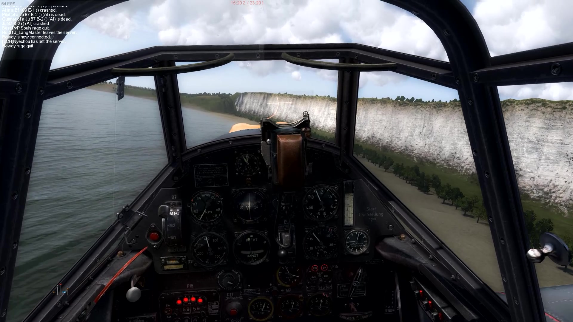 【二战空战模拟】 驾驶BF109E3飞跃多佛白崖是一种什么样的感受?