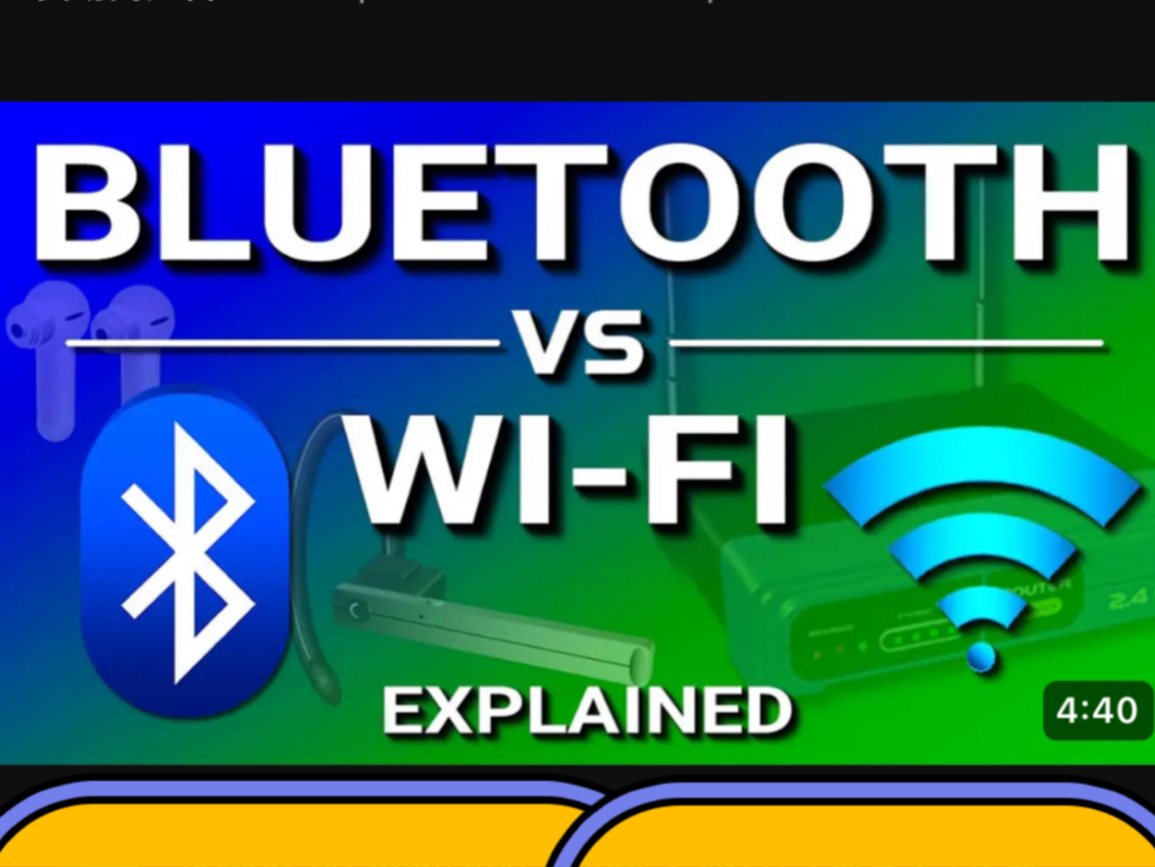 蓝牙 Bluetooth 跟 Wiff 的区别。