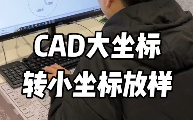 CAD大坐标转小坐标放样