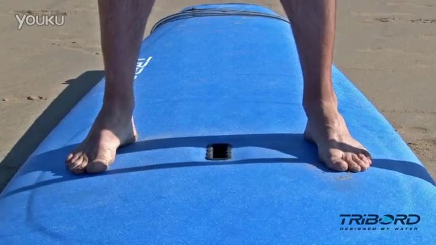 航海之星 SUP桨板教学:划桨脚的站位!8-2