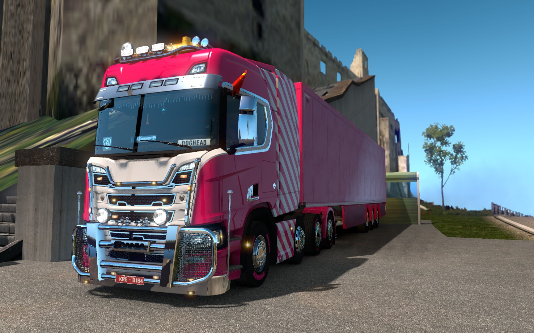 【狗头的欧卡之旅】欧卡A2驾照考试(斯堪尼亚重卡驾驶模拟)