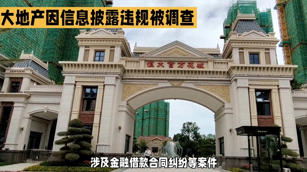 恒大集团遭遇困境,官方公告披露调查原因