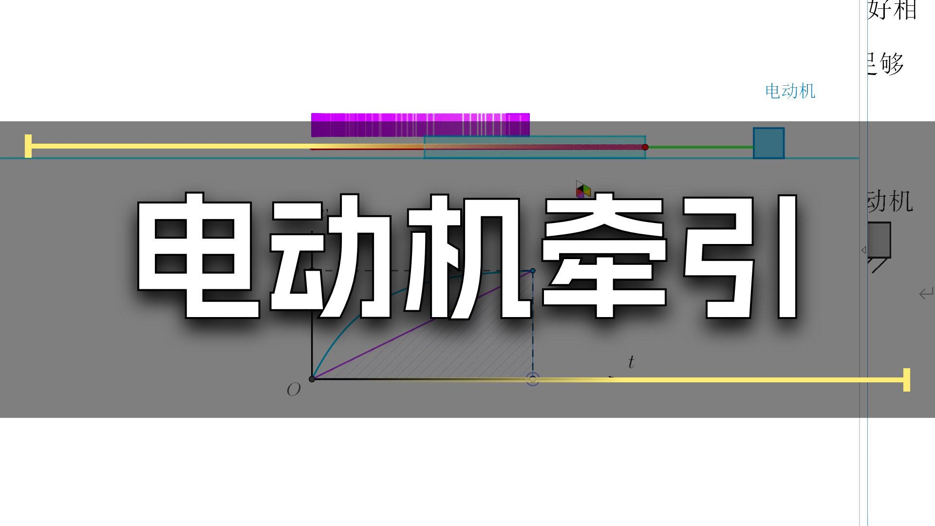 板块模型中的电动机牵引问题