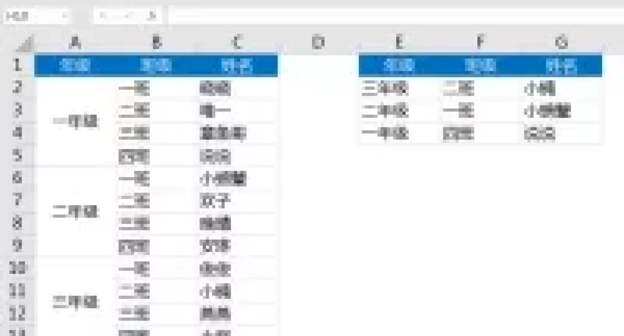 如何同时冻结excel工作表中的首行和首列