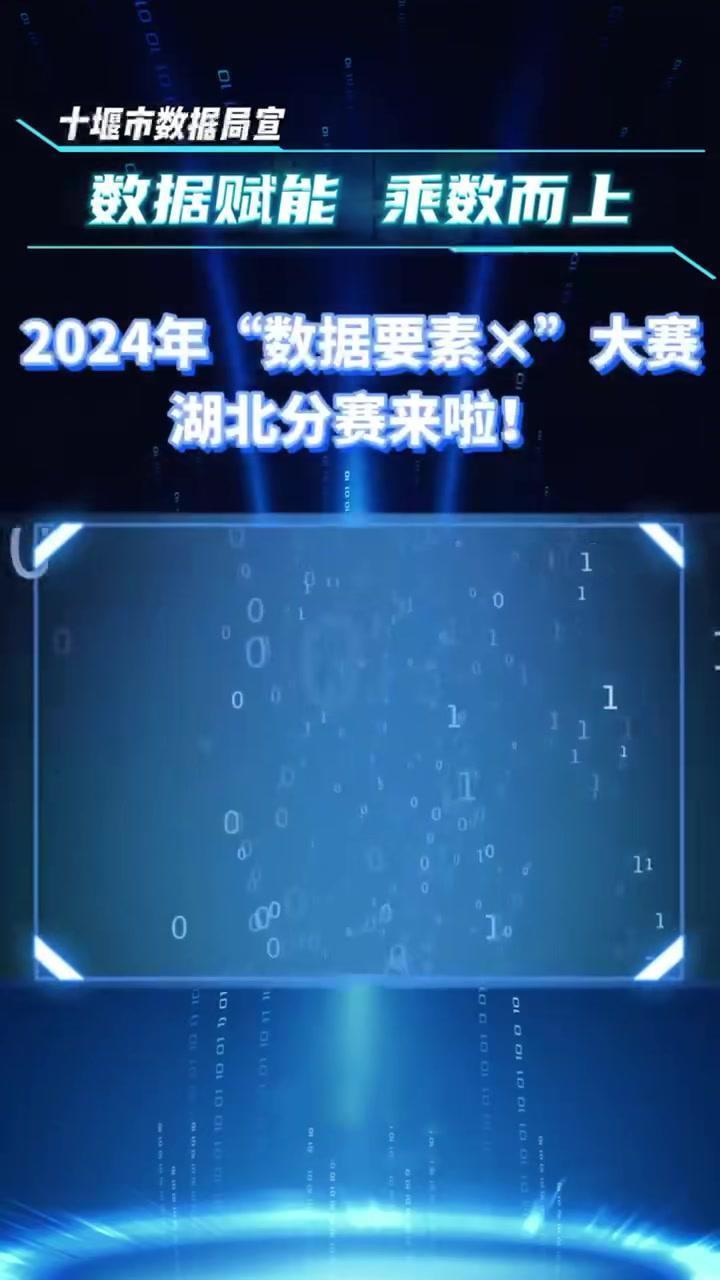 数据赋能乘数而上!2024"数据要素X"大赛湖北分赛来了!报名方式→