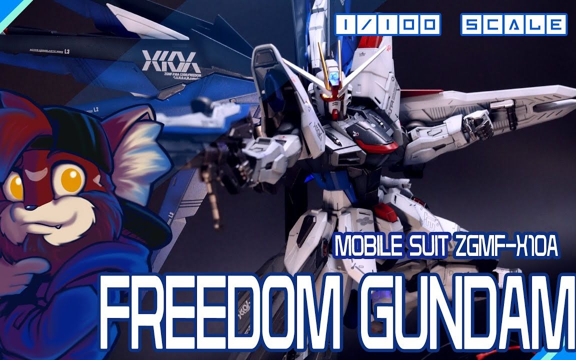 【Otaku Builder】自由高达喷漆+LED+中文字幕