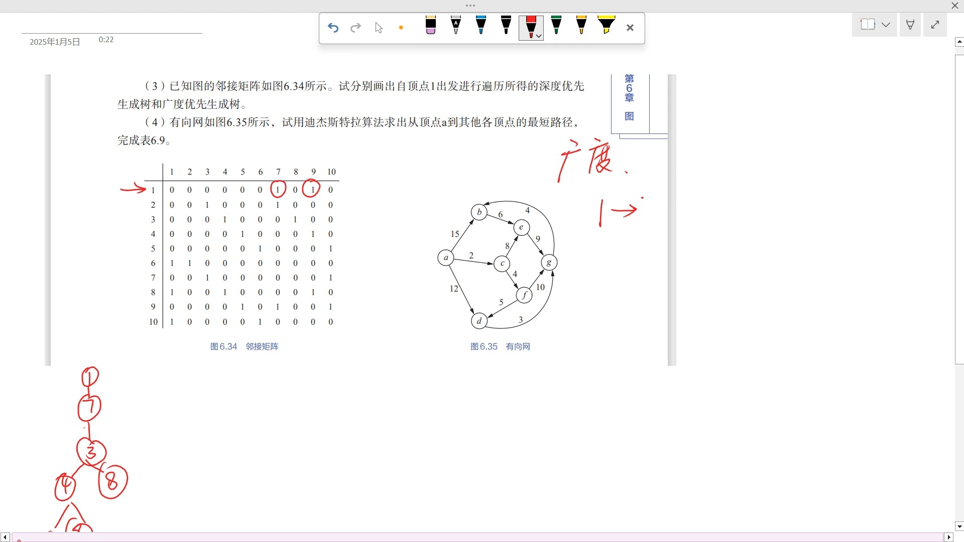 23-图-广度优先生成树