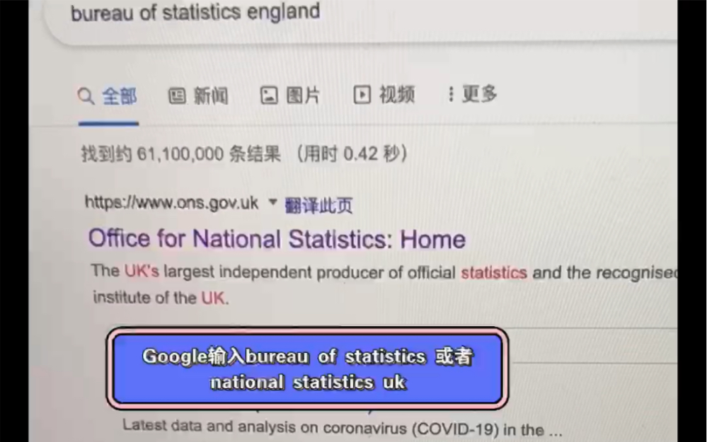 英国国家统计局:一个学习雅思小作文数据统计总结的网站!