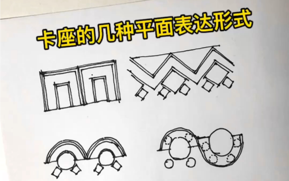 室内卡座的几种表现形式