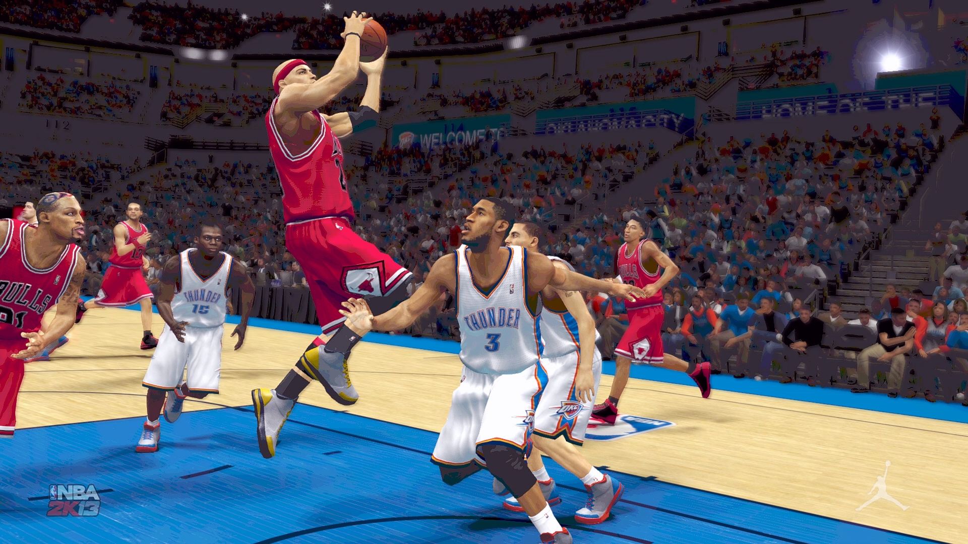 【NBA2K13】生涯模式第1年 CHIvsOKC 32+12+18+3+1