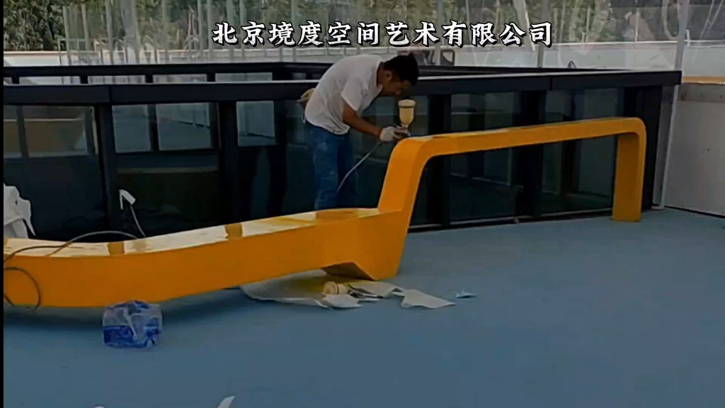 北京境度空间玻璃钢雕塑制品造型生产厂家来图定制玻璃钢休闲座椅,...