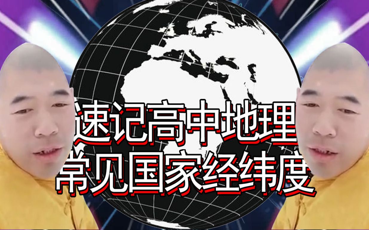 【高中区域地理】如何根据经纬度判断国家?300%提升记忆