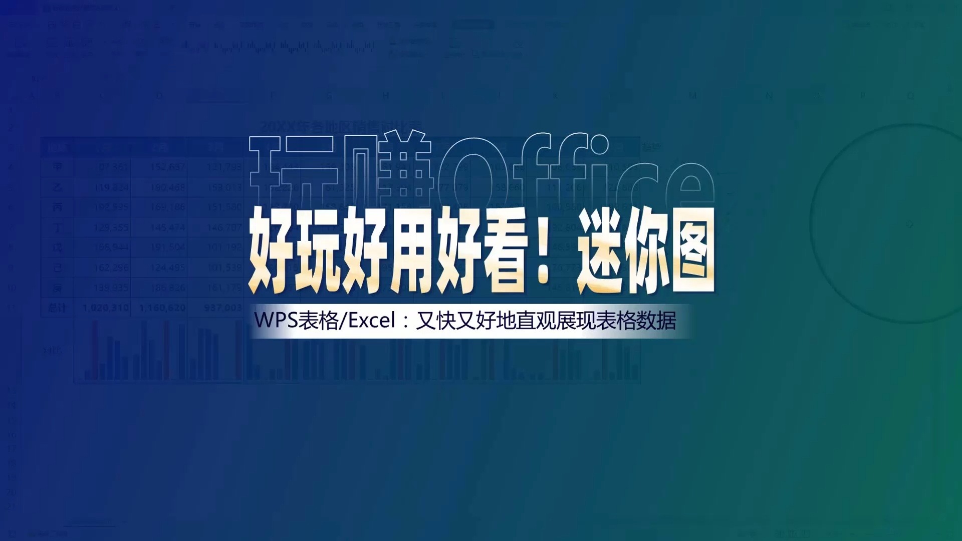 【WPS表格】好玩好用好看!迷你图
