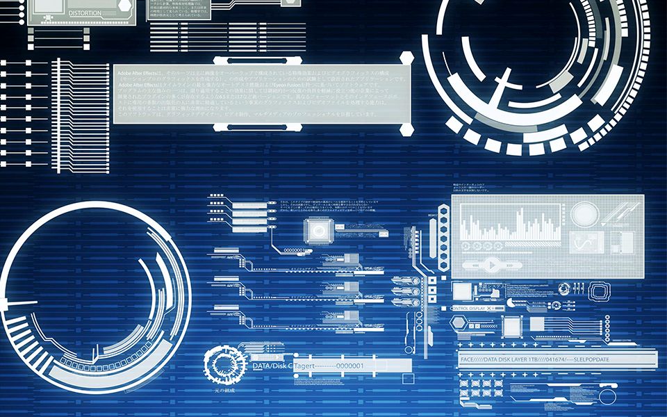 【科技】15种数码科技背景元素ps笔刷