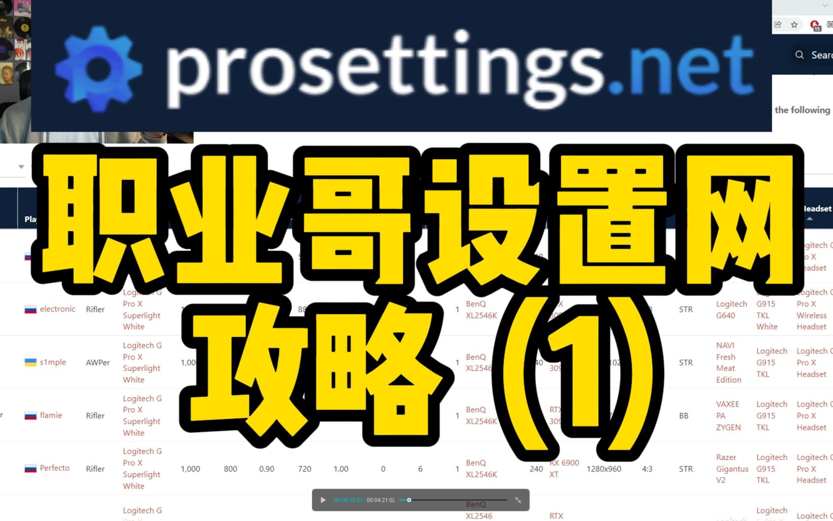 超有用的职业哥设置网(1)!prosettings