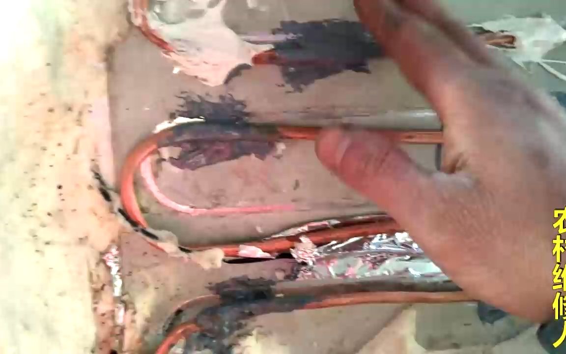 美的凡帝罗冰箱不制冷,原来是这个地方漏氟了,你们学会了吗1