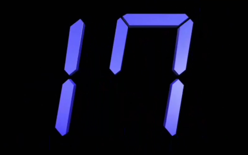 15秒倒计时(8进制)