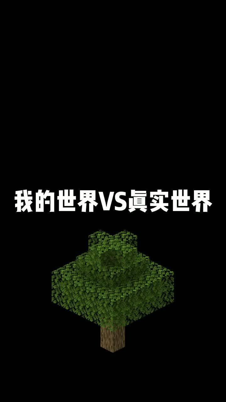 我的世界VS真实世界——撸树