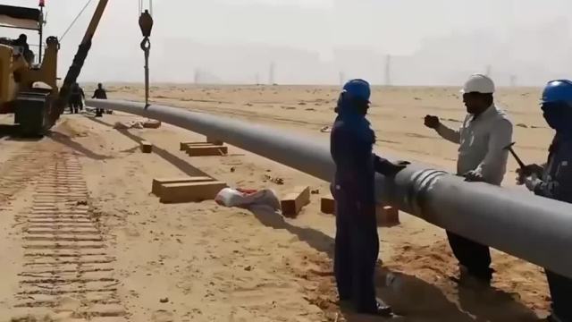 国外工地实拍:钢管无缝焊接新技术,你见过吗?