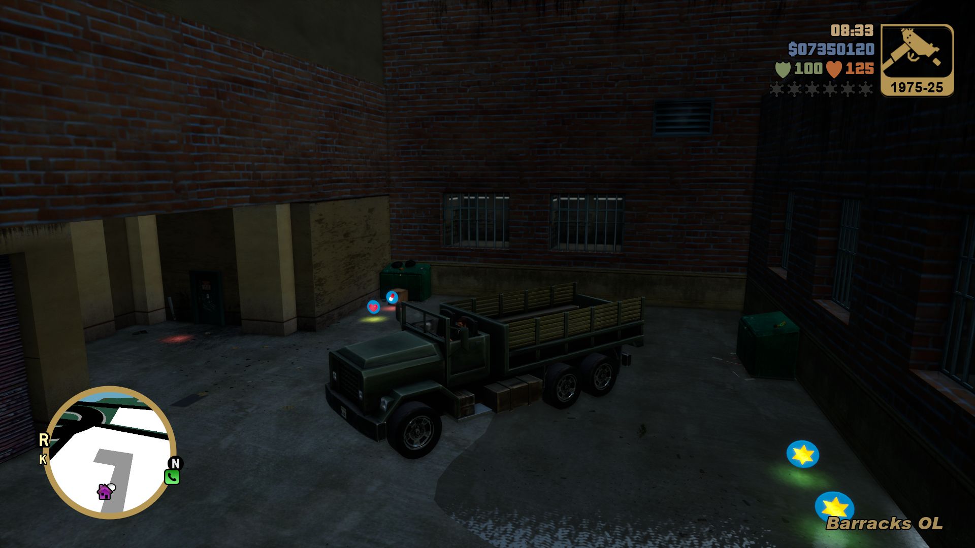 【GTA3 决定版】利用K3任务“Deal Steal”给BP Barracks OL加工DP...