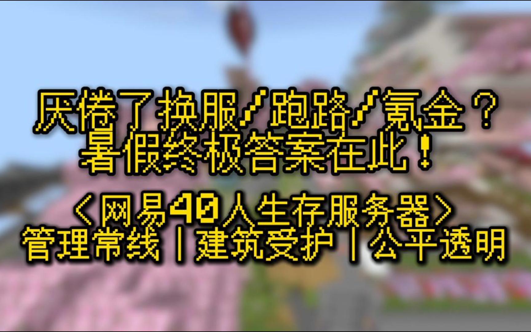 《在网易MC,我找到了暑假的“理想型”服务器》