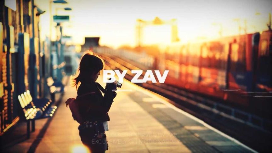 充满活力的灵感幻灯片照片展示AE模板