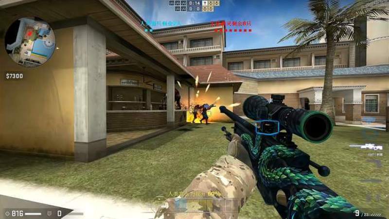 CSGO:生化模式AWP化身巴雷特???
