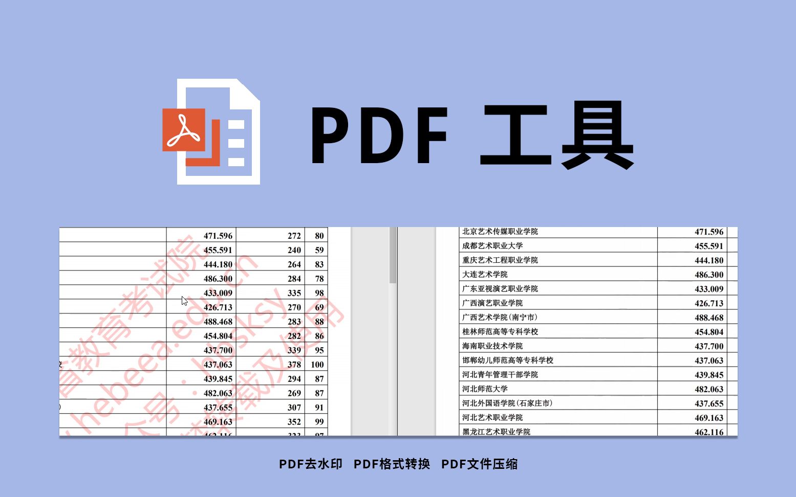 PDF去水印,超良心的免费PDF文件处理工具