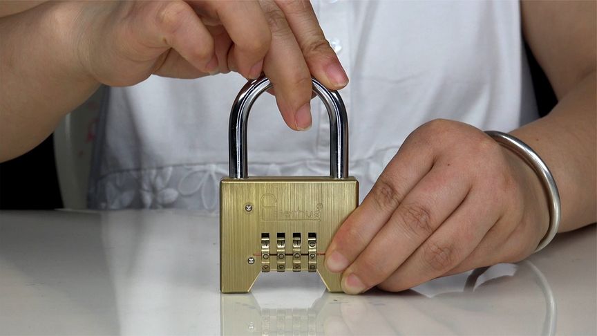 铜密码锁如何改密码,密码锁如何重新设置密码,视频来了超简单哦