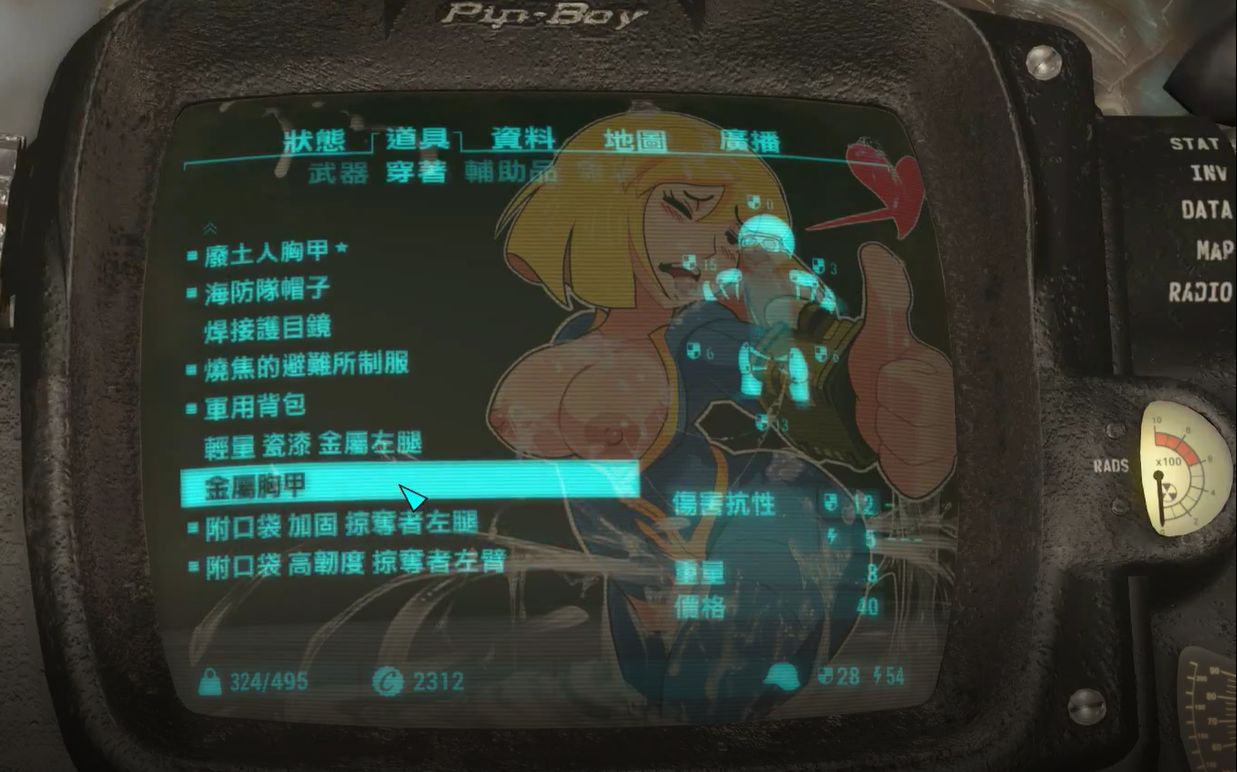 辐射4 残血流 V模式步枪糊脸 第六期 新加大量福利和剧情MOD