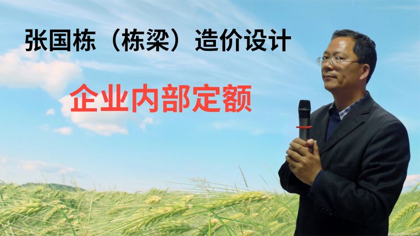 张国栋(栋梁)造价设计:企业内部定额的作用