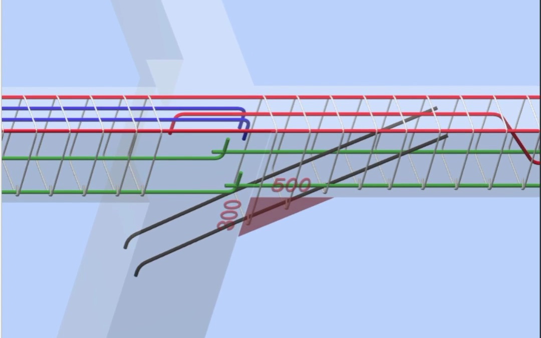 零基础学建筑结构识图:竖向加腋3d动画识图