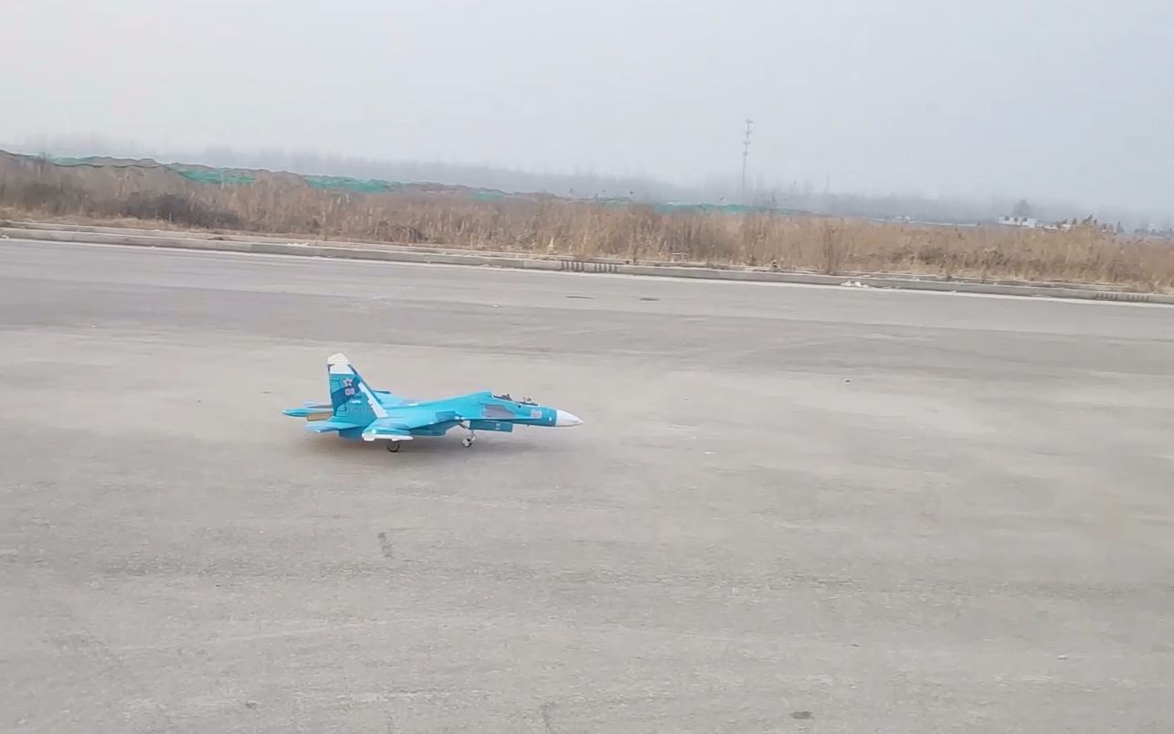 FPV第一视角驾驶航模(三十七)FMS双70涵道固定翼 SU27 FPV飞行