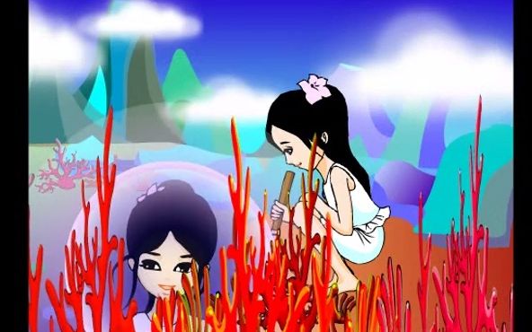 儿歌和动画精选-赶海的小姑娘