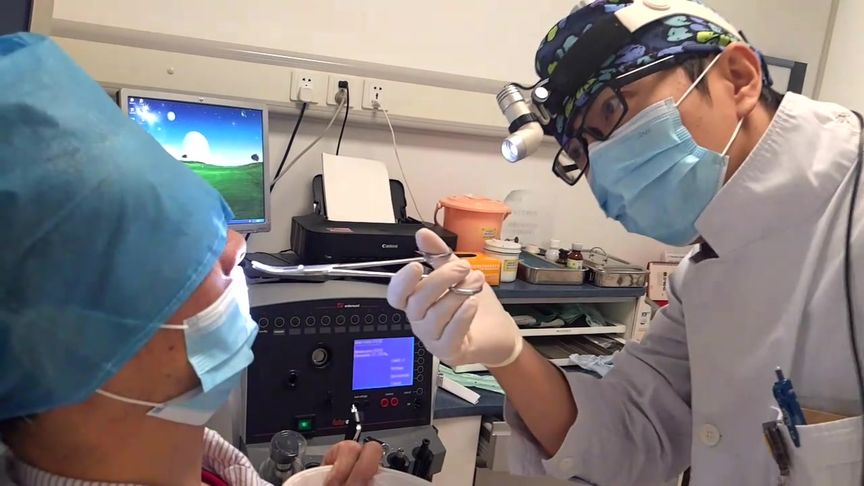 鼻中隔术后取鼻腔填塞物