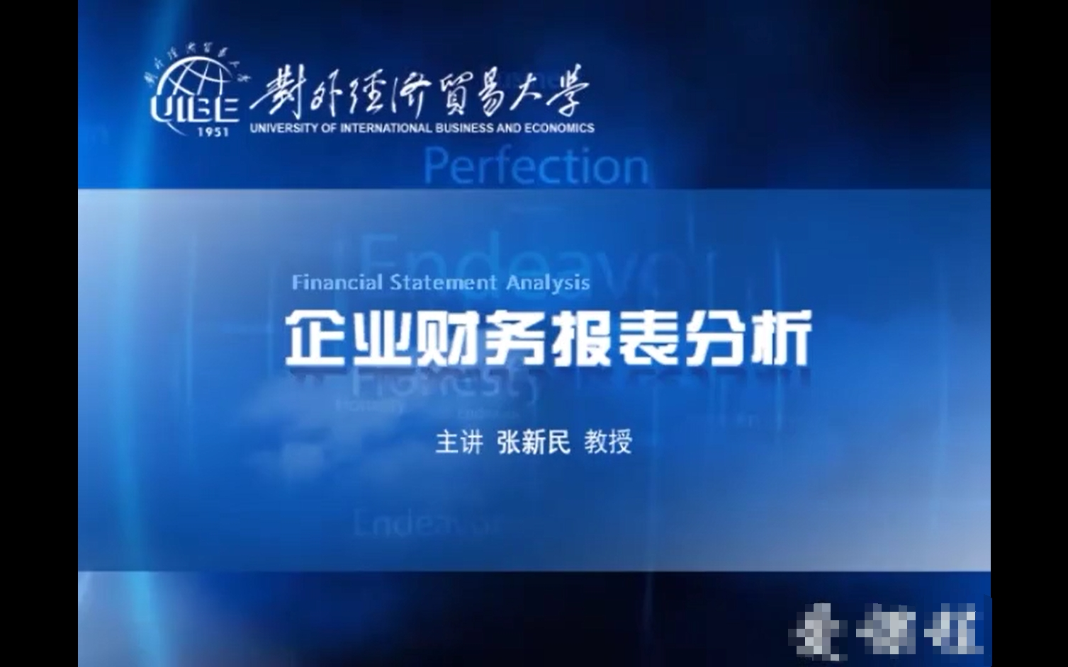 企业财务报表分析 张新民(30讲 4.6G 视频+ppt+阅读材料)