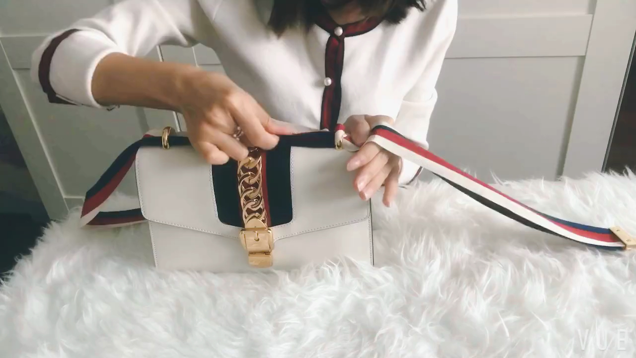 Gucci包sylvie系列 丝带系法学起来