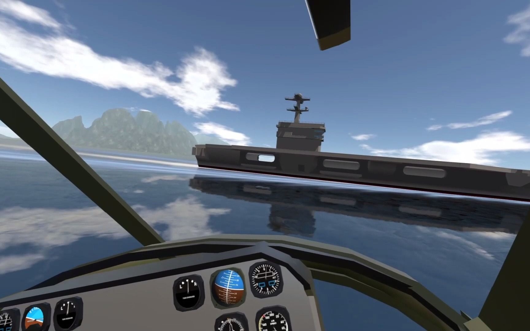 虚拟现实模拟直升机飞行