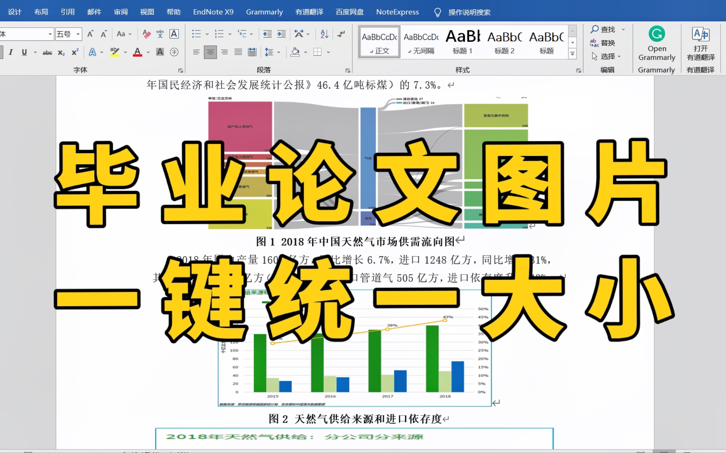 毕业论文中的图片,如何快速把所有大小调一致?