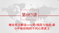 083缠论课原文解读《笔-线段与线段-最小中枢结构的不同心理意义》...