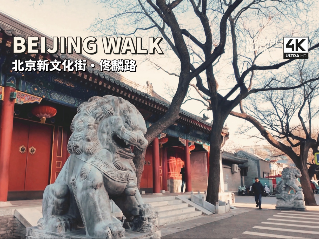 【北京胡同】新文化街到佟麟阁路冬日散步趣|沿街学校与教堂书店的...