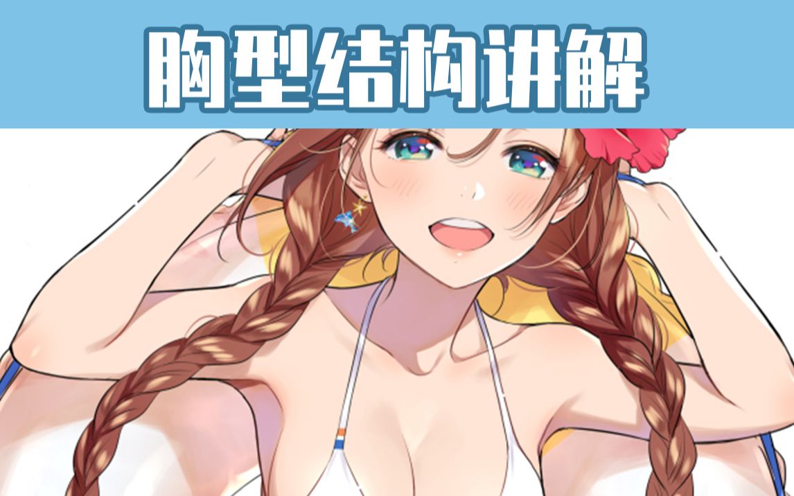 【绘画教程】讲解人体的结构!教你不同胸型的画法!