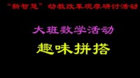 大班数学活动《趣味拼搭》