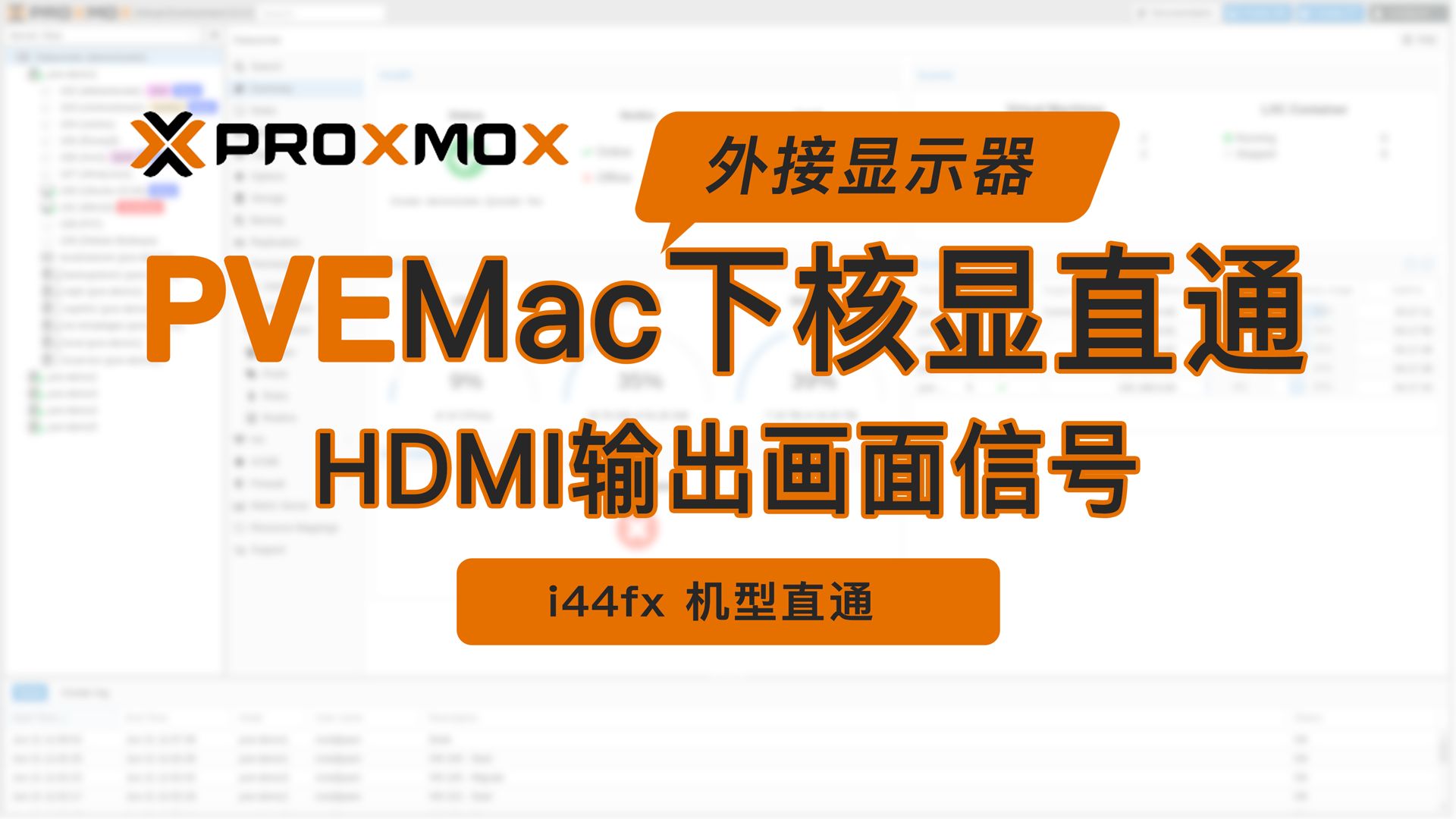 PVE(Proxmox)环境Mac系统UEFI模式直通核显并显示BIOS画面可以...