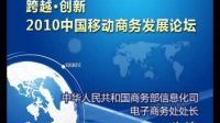 2010中国移动商务发展论坛——商务部信息化司电子商务处处长朱炼...