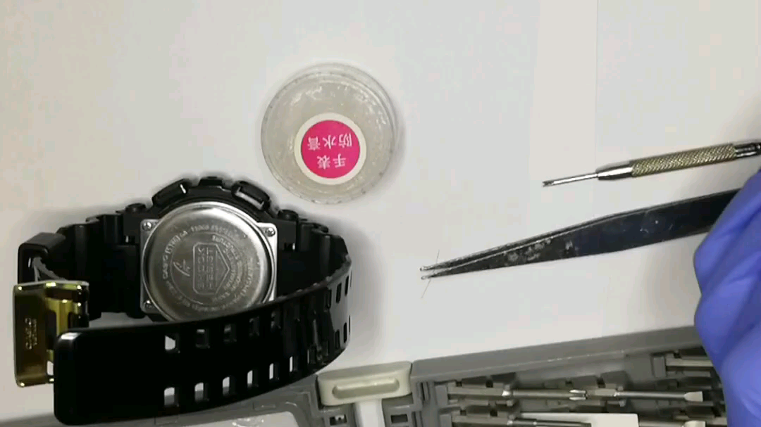 卡西欧手表更换电池 gshock ga110 黑金
