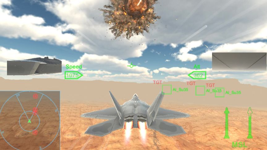 Unity3D游戏开发 本人的独立空战游戏(Alpha版本)